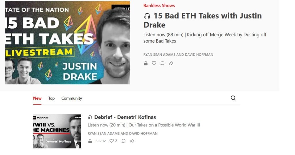 Bankless - AliveAdvisor Marketplace